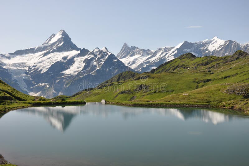 View on the Swiss Alps stock image. Image of alpine, european - 24170171