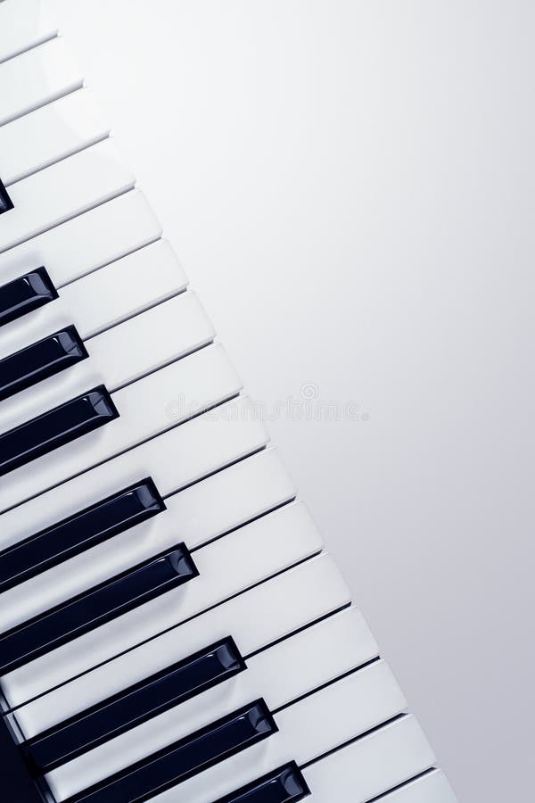 View on the Synthesizer Keyboard Isolated on a Gradient Gray Stock ...