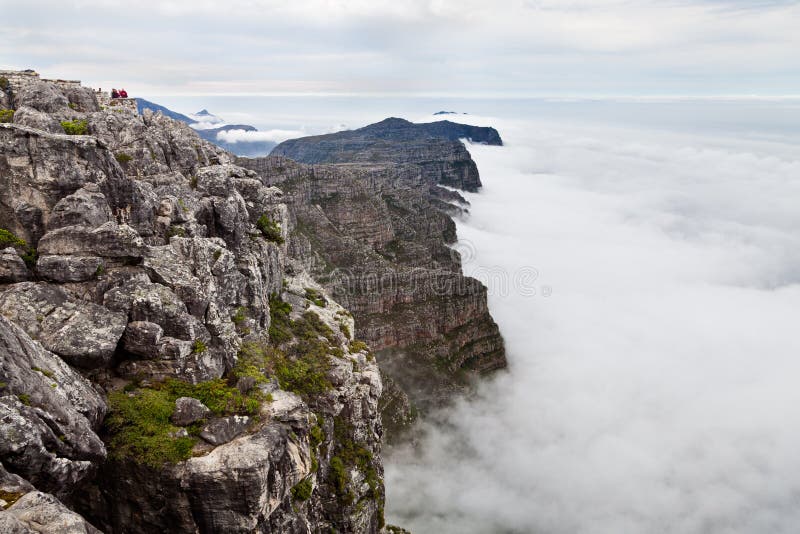 View from Table Mountain Cape Town Stock Photo - Image of rugged ...