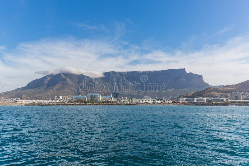 View of Table Mountain in Cape Town from the Ocean Editorial ...