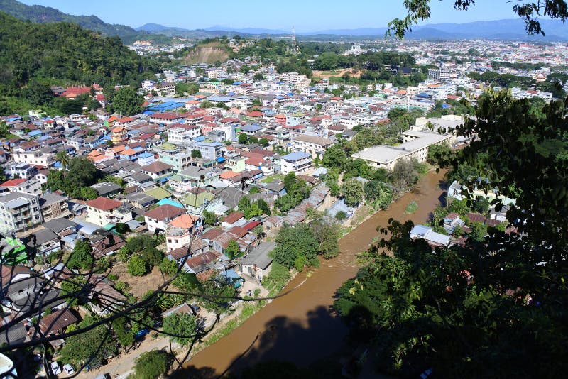 View of Tachileik city stock photo. Image of chiangrai - 83151670