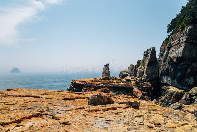 View of Taejongdae Cliff and Sea in Busan, Korea Stock Photo - Image of ...