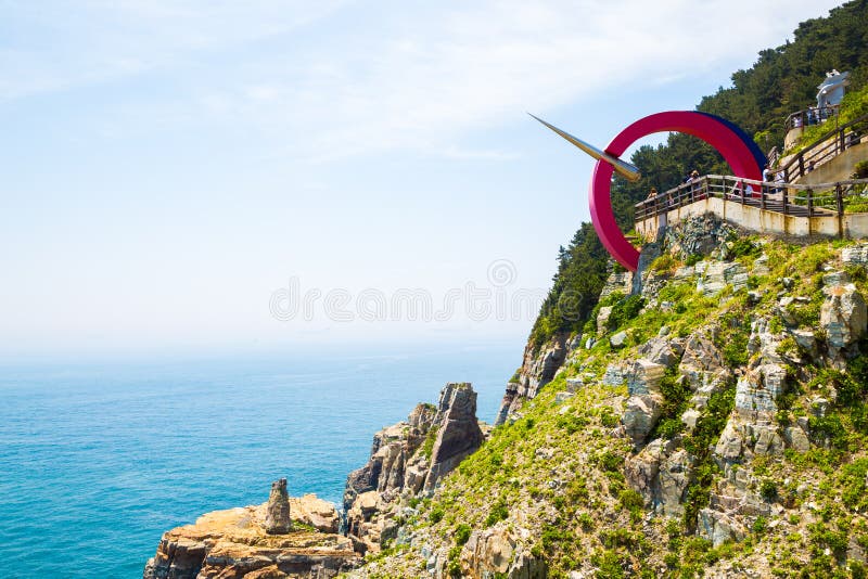Taejongdae Cliff and Sea in Busan, Korea Stock Photo - Image of park ...