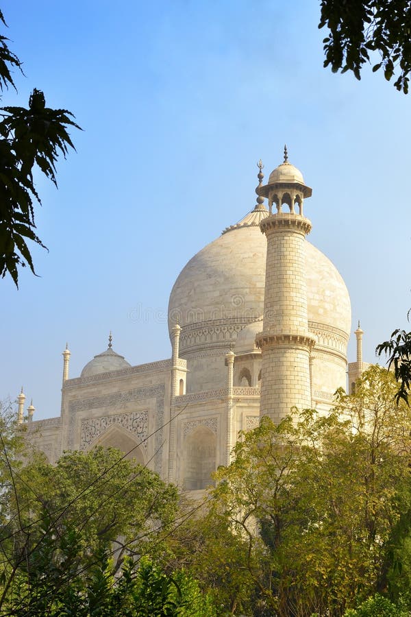 View of Taj Mahal stock image. Image of famous, sphere - 40602395