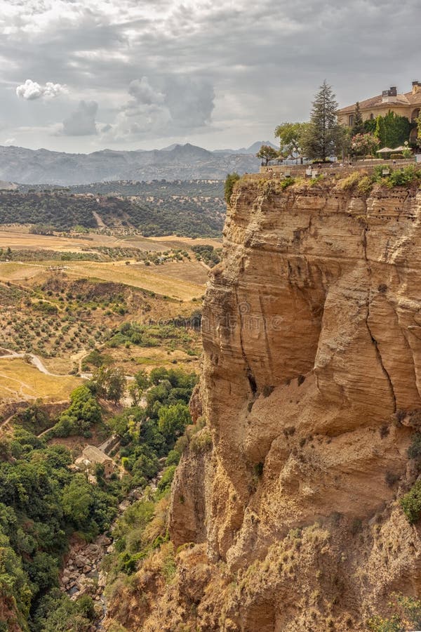 View from the Tajo De Ronda Stock Photo - Image of destination, antique ...