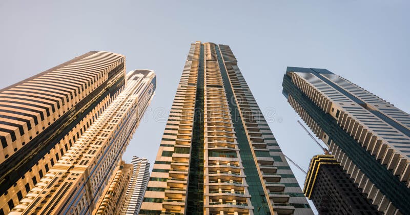 View tall buildings stock photo. Image of tall, dubai - 92870332