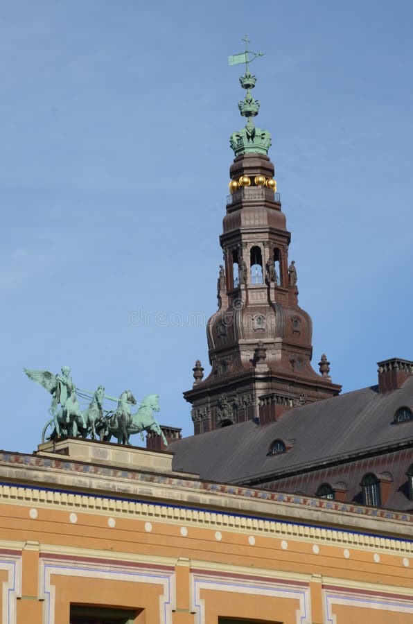 Chariot and Tower stock image. Image of offices, chariot - 99601983