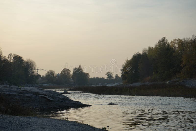 View of the Tanaro River in the Langhe, Piedmont Italy Stock Image ...