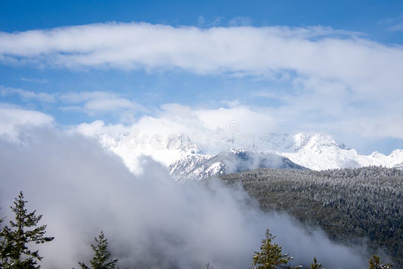 A view of Tantalus Range. stock image. Image of british - 198695213