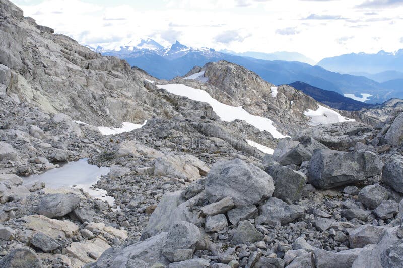 View of Tantalus Range stock image. Image of slopes, rocks - 87536553