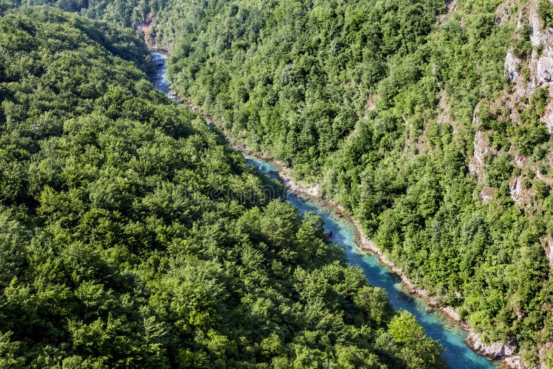 View of the Tara River Canyon in Montenegro Stock Photo - Image of ...