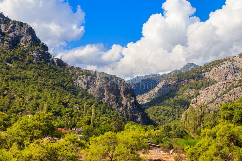 View of the Taurus Mountains in Antalya Province, Turkey Stock Image ...