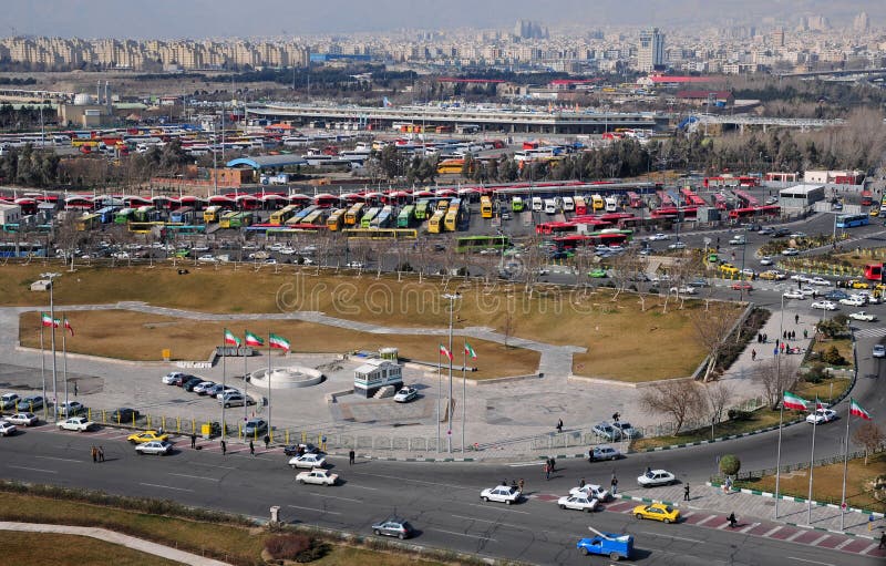 A view of Tehran stock image. Image of landmark, metropolis - 345321145