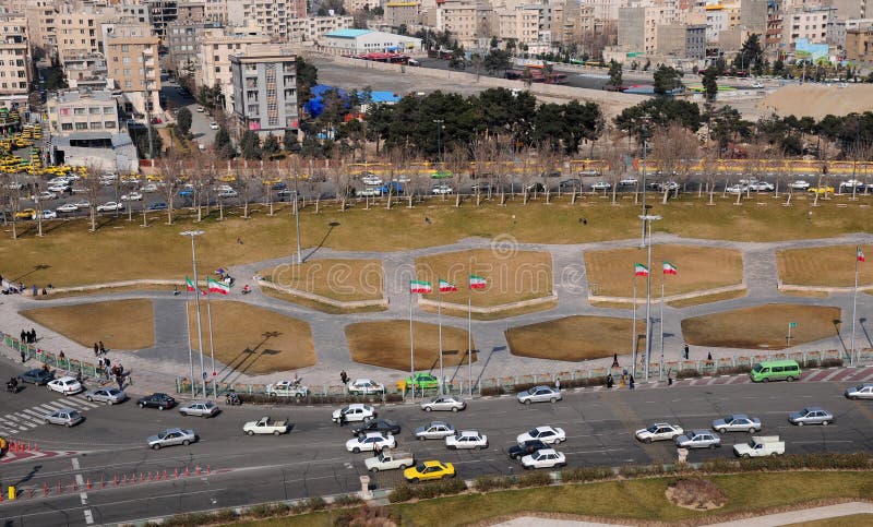 A view of Tehran stock image. Image of light, metropolis - 345321149