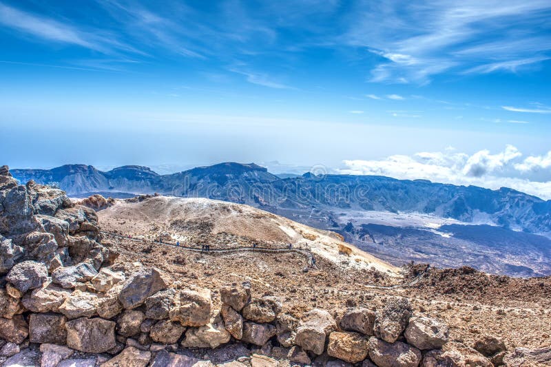 View from the Teide stock image. Image of wild, landscape - 62438281