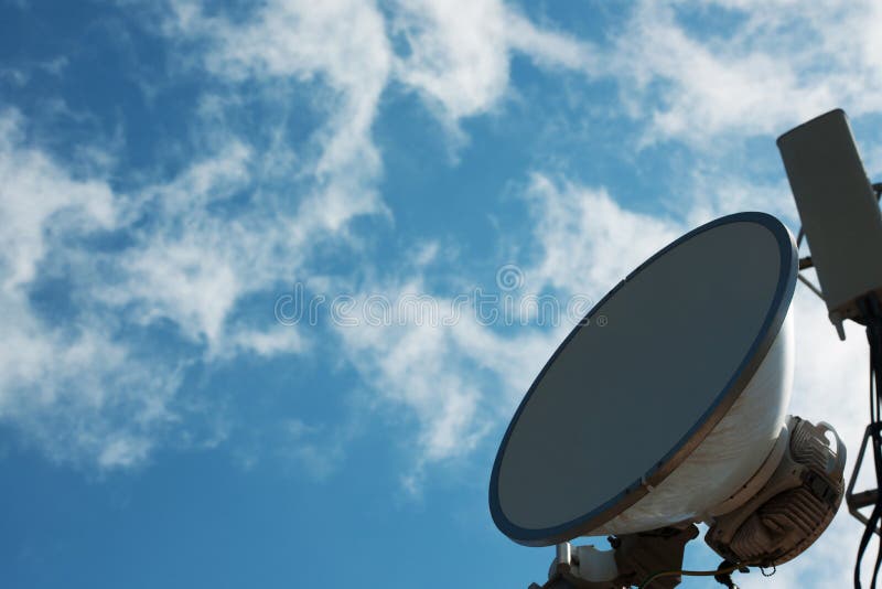 View of Telephone and Data Telecommunication Antennas Installations ...