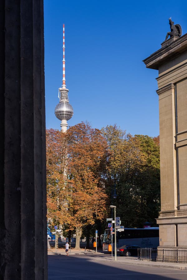 View of the Television Tower from Museumsinsel Editorial Stock Photo ...