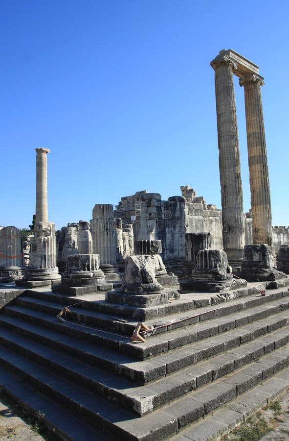 The Temple of Apollo in Didim (Turkey) Stock Photo - Image of apollo ...
