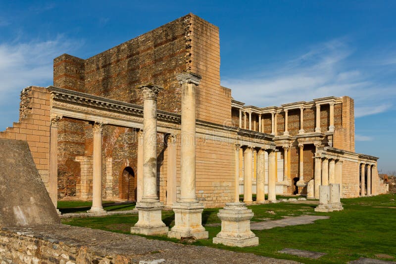 View of Temple of Artemis at Sardis. Turkey Stock Image - Image of ...