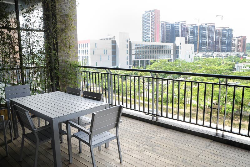 View from terrace stock image. Image of green, patio - 82930177