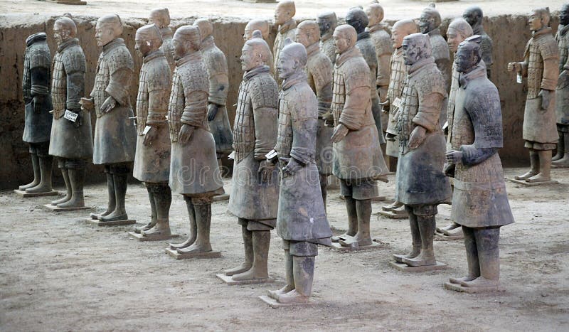 View of Terracotta Army, Xi an, China Editorial Photo - Image of stone ...