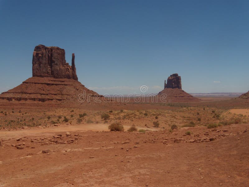 View on Terracotta Land of Monument Valley Stock Photo - Image of earth ...