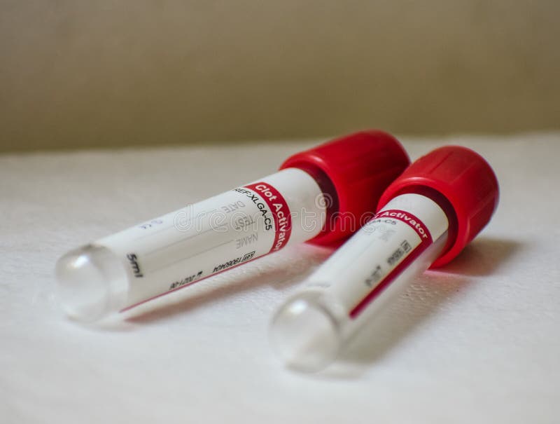 View of Testing Medical Vials Useful in Various Blood Sample ...