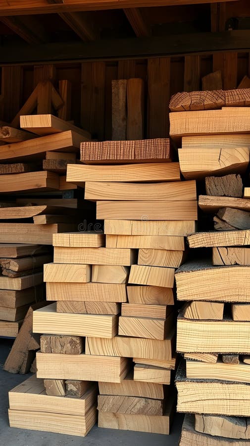 The Texture and Grain of Different Types of Wood Stock Illustration ...