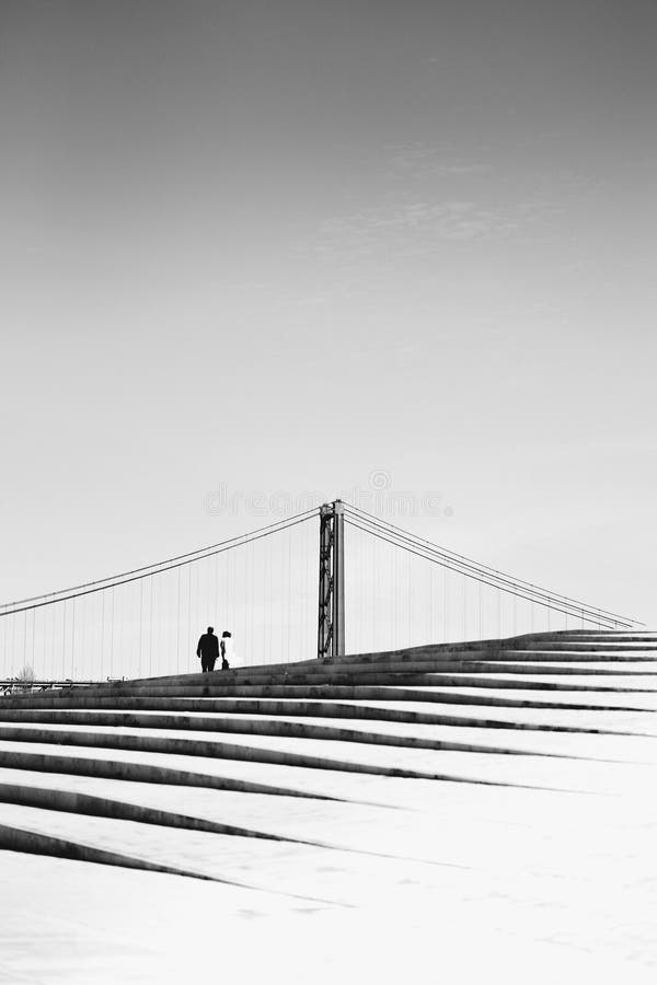 View of the 25th of April Bridge from the Museum of Art, Architecture ...