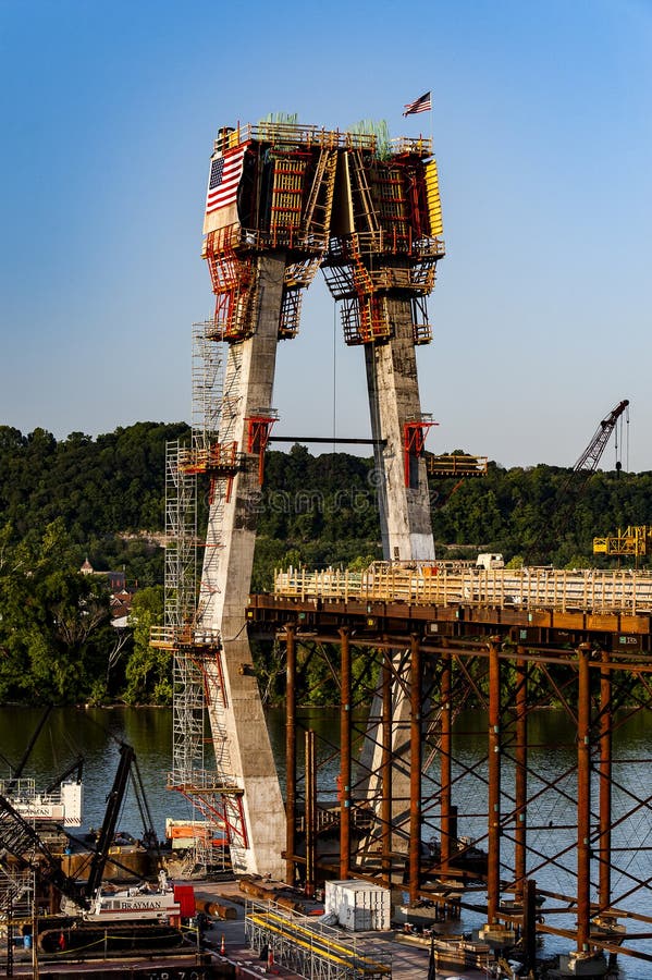 New Ironton-Russell Bridge Under Construction - Ohio River - Ohio ...