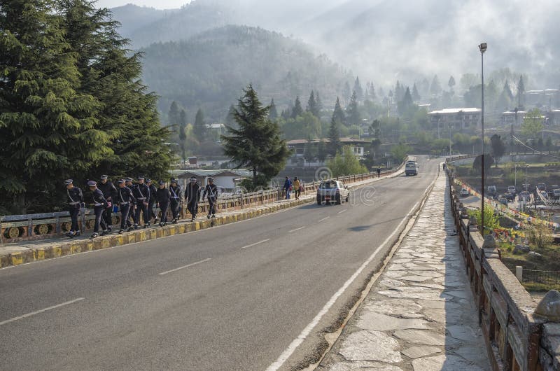 View of Thimphu City in Bhutan during Spring Season Editorial Stock ...
