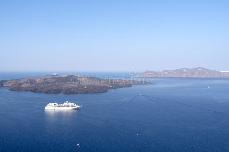 View of Thira. stock image. Image of magnificient, architecture - 36041889