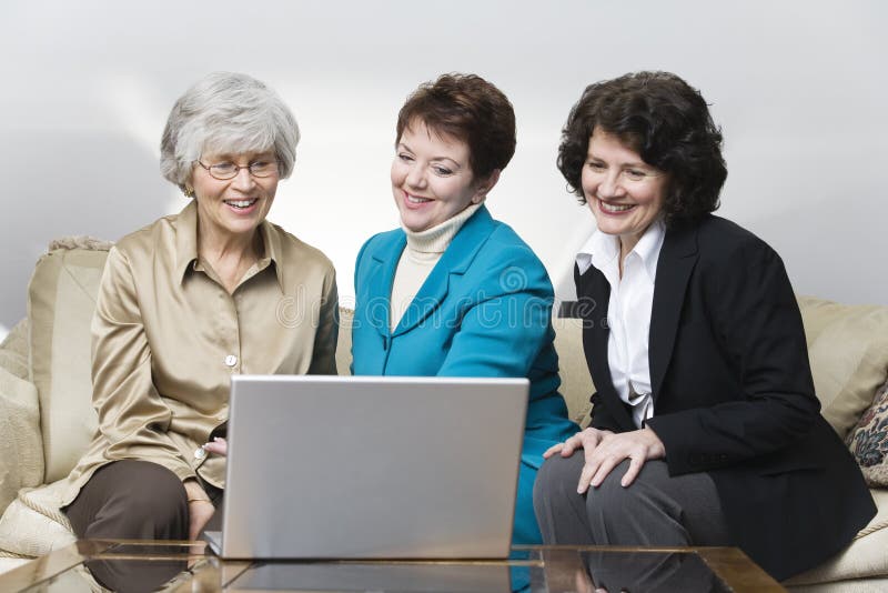 Happy women conversation stock image. Image of discuss - 12224387