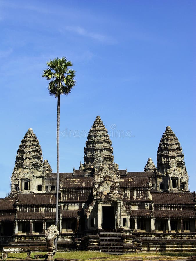 Two Towers of Angkor Wat stock photo. Image of khmer - 36481884