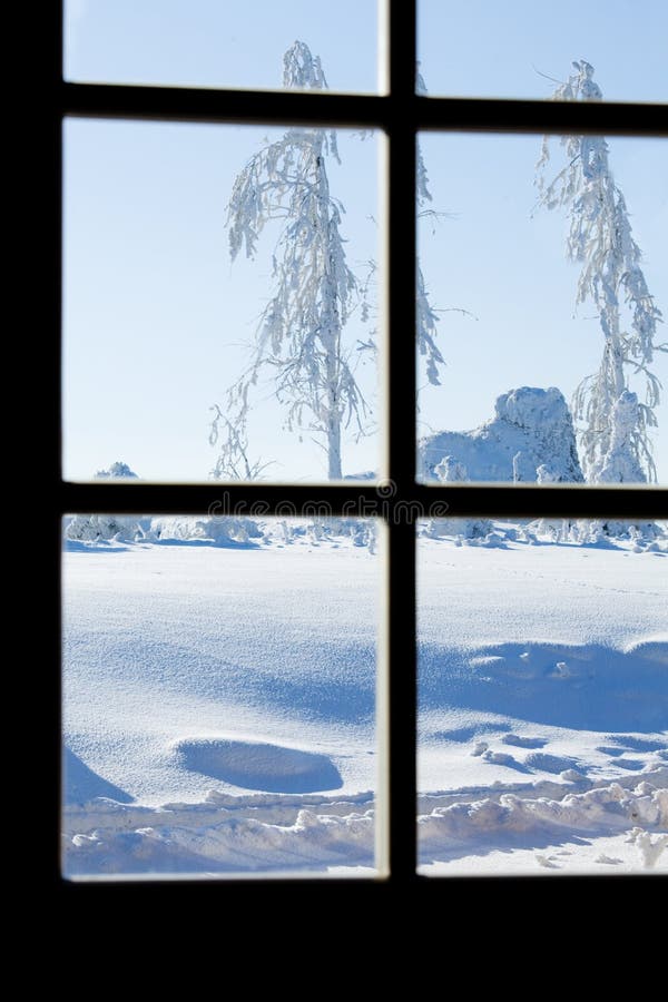 A Beautiful View from the Window Stock Image - Image of chill, glass ...