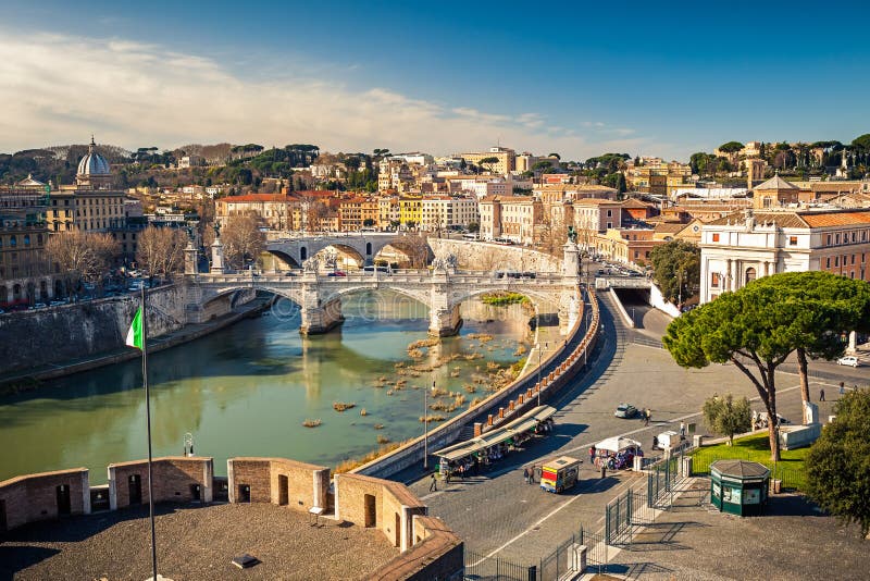 River Rome stock photo. Image of europe, italian, tiber - 8114960