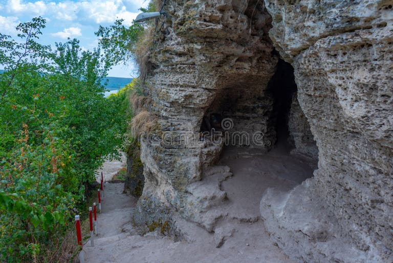 View of Tipova Monastery in Moldova Stock Photo - Image of unesco, cave ...