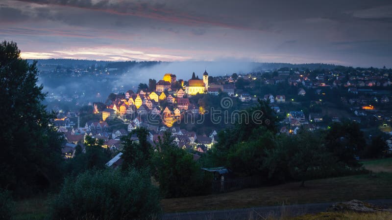 Altensteig Germany Black Forest Area Stock Photo - Image of castle ...