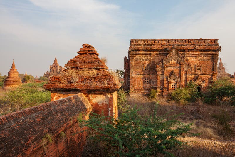 View To the Ancient Temples in Bagan, Myanmar Stock Photo - Image of ...