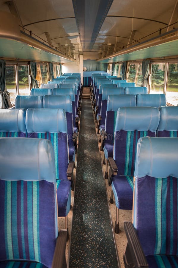 View To the Back of the Bus Vertical Stock Image - Image of history ...