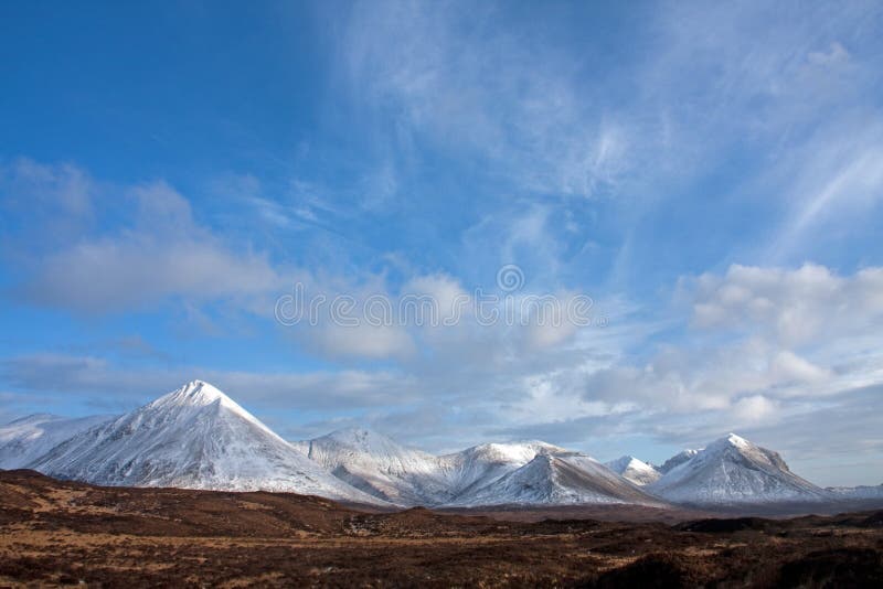 View to the Cullins stock photo. Image of winter, summit - 13500622