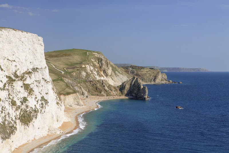 View to Durdle Door stock image. Image of dorset, ocean - 24142697