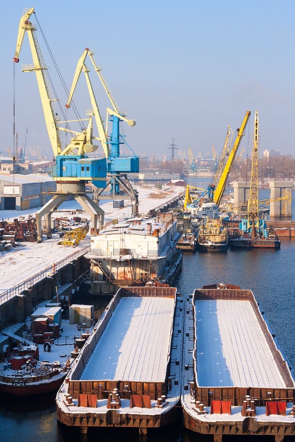 View To Empty Cargo Dock with Cranes and Stock Image - Image of harbor ... View To Empty Cargo Dock with Cranes and Stock Image - Image of harbor ...