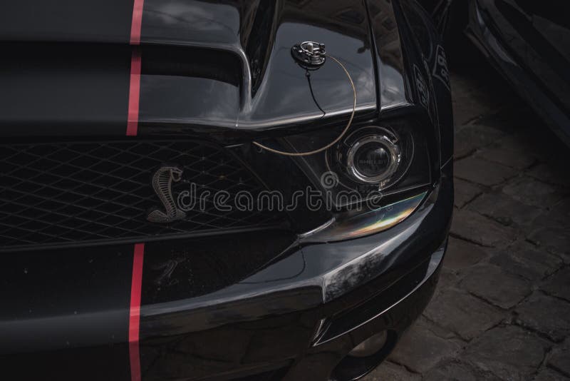 View To the Front of Ford Mustang Shelby GT500. Editorial Photo - Image ...