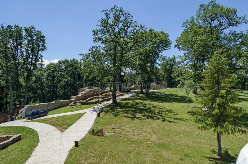 View To Inside Park of Prevails Mali Town or Stari Mali Grad Stock ...