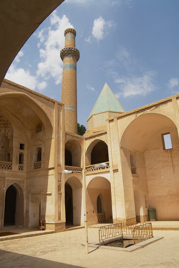 View To the Interior Yard of the Mosque in Natanz, Iran. Editorial ...