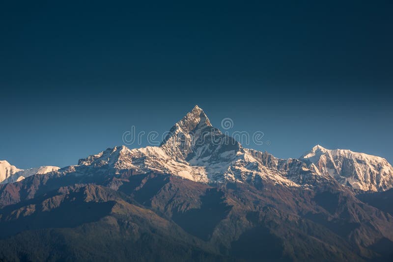 Machhapuchhre Himal stock image. Image of scenic, pokhara - 10331423