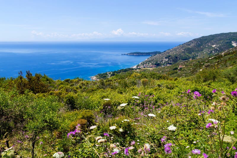 View To the Mediterranean Sea Stock Image - Image of view, nature: 54473943