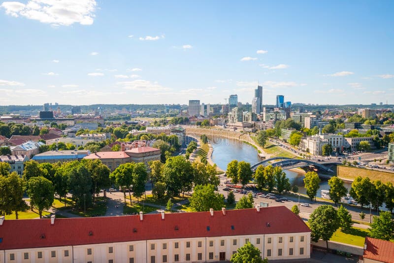 View To Modern Part of Vilnius, Lithuania Stock Photo - Image of ...