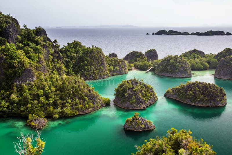 View To Piaynemo Islands from the Viewpoint, Raja Ampat, Indonesia ...